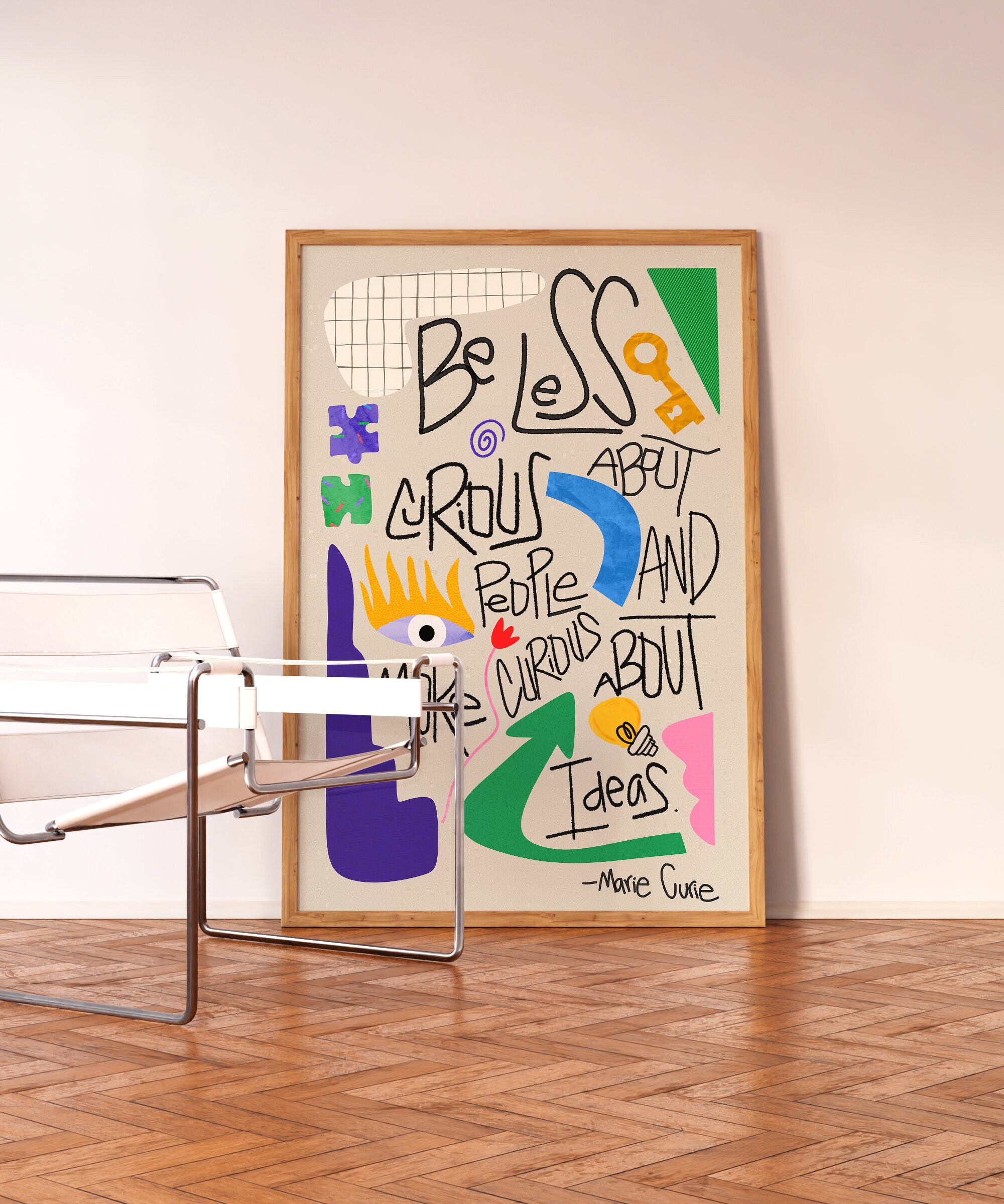 Curiosity Poster. Inquisitive Minds Wall Decor. Marie Curie - Etsy