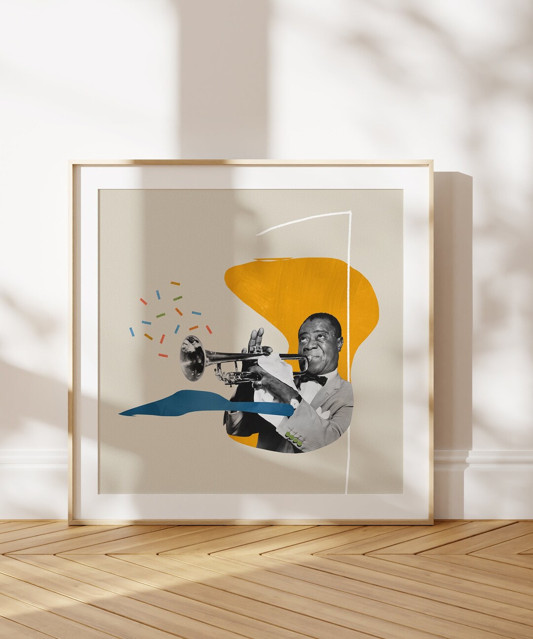 Jazz Art Print- Louis Armstrong | Blues, Jazz Music Wall Decor - Etsy