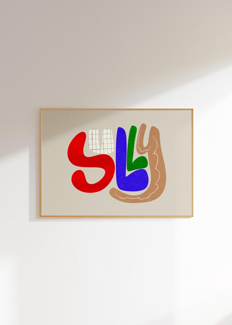 Sully Name Print: Colorful Kids Room Alphabet Art (digital Download) - Etsy