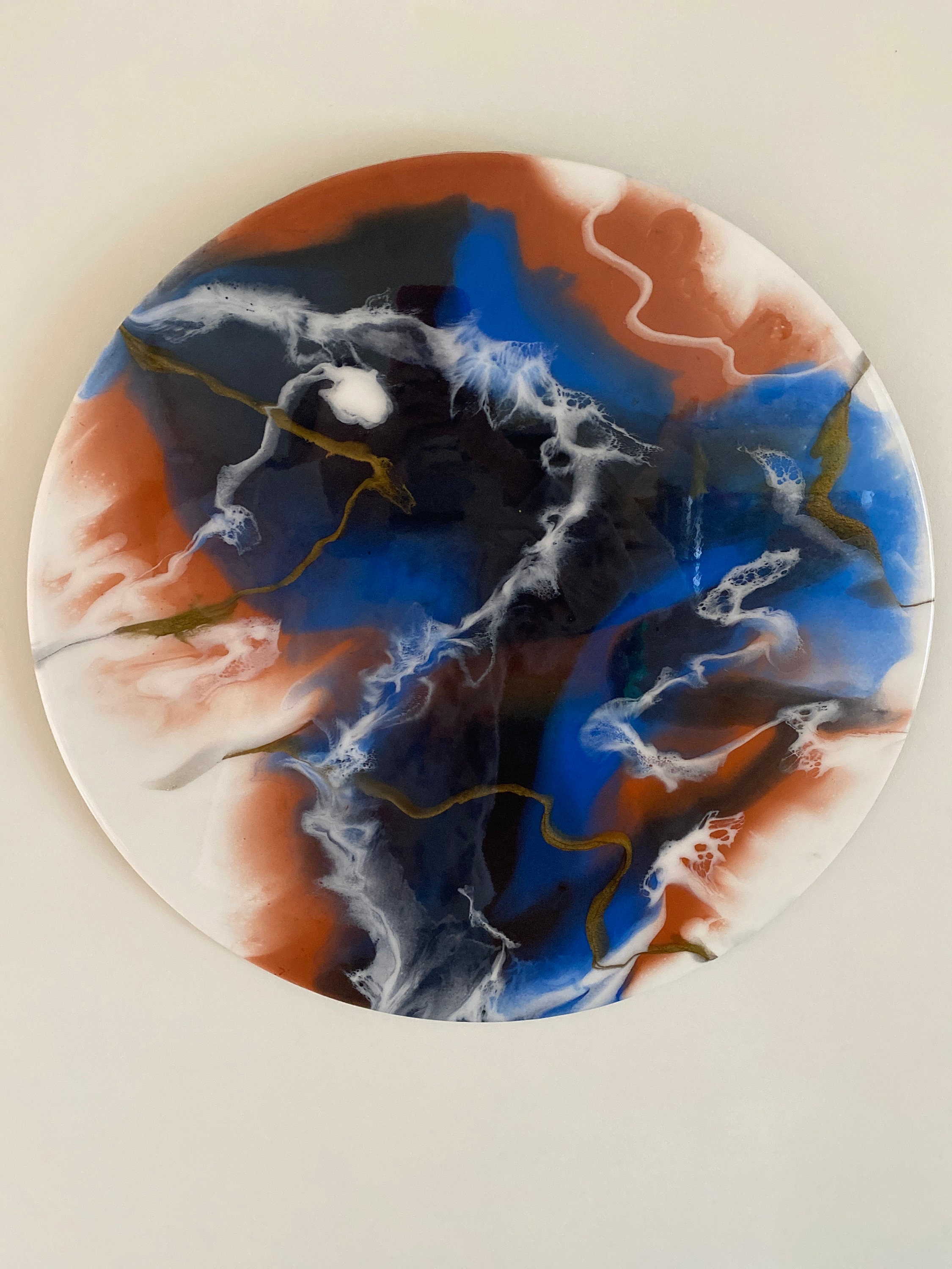 60cm Diameter Round MDF Resin Artwork Ready to Hang - Etsy