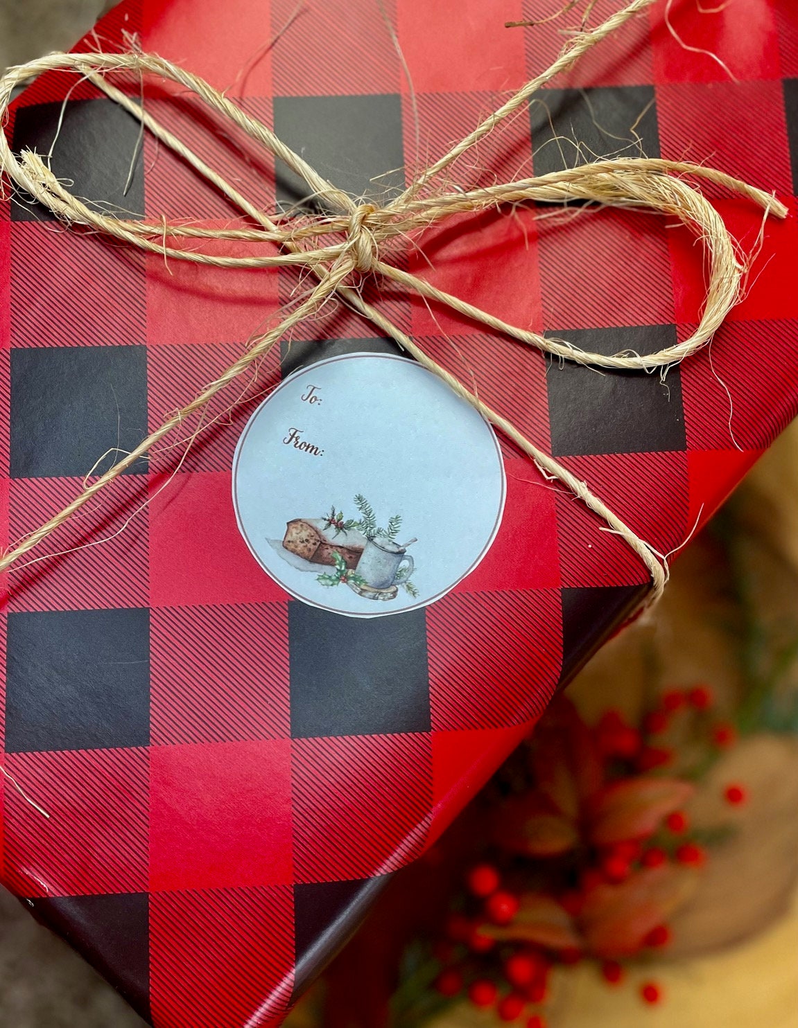 Printable Christmas Gift Tags, 24 Unique Simplistic Beautiful Blush ...