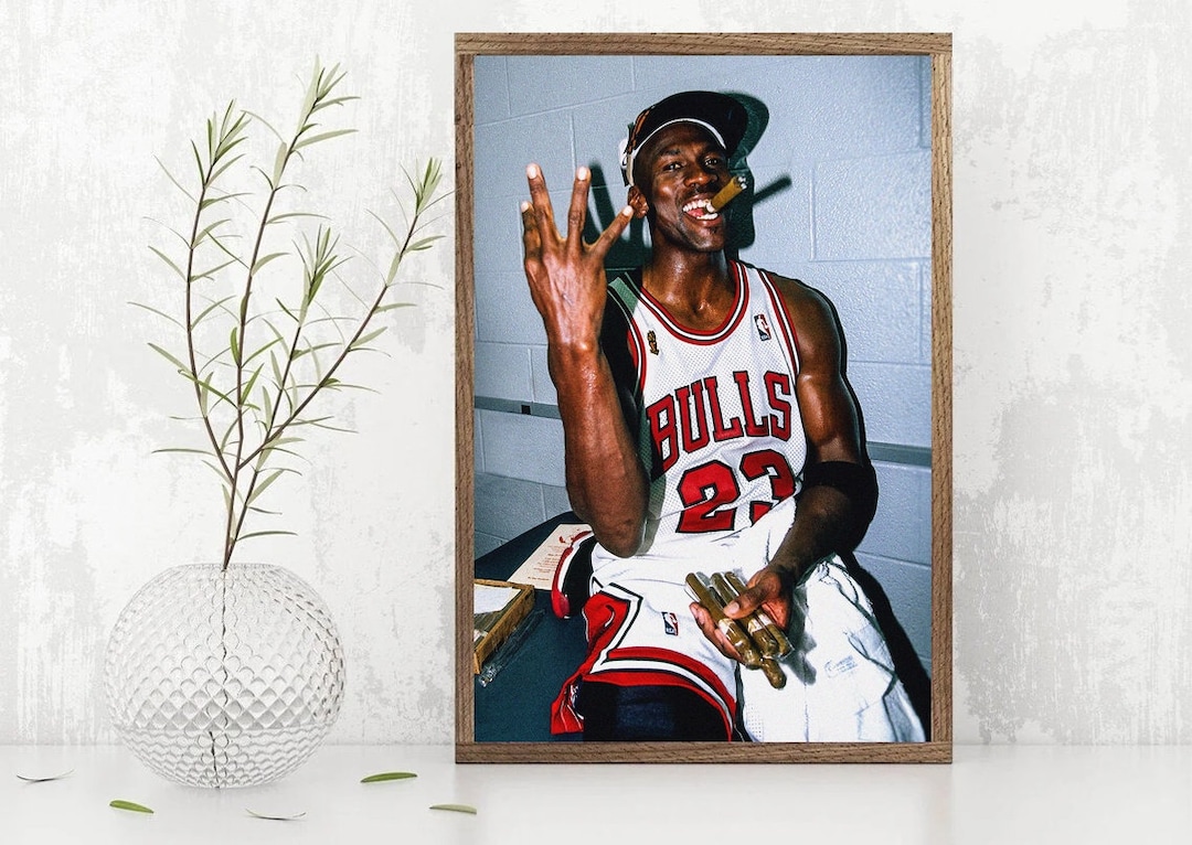 Michael Jordan Poster Jordan Illustration Portrait MJ23 | atelier-yuwa ...