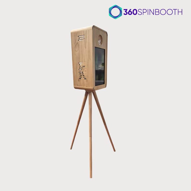 Wooden Photo Booth DSLR iPad With Double Screen, Portable Event Photo ...