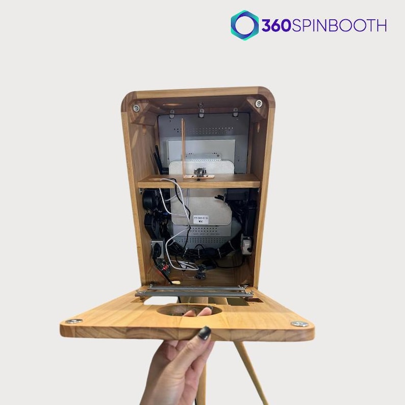 Wooden Photo Booth DSLR iPad With Double Screen, Portable Event Photo ...