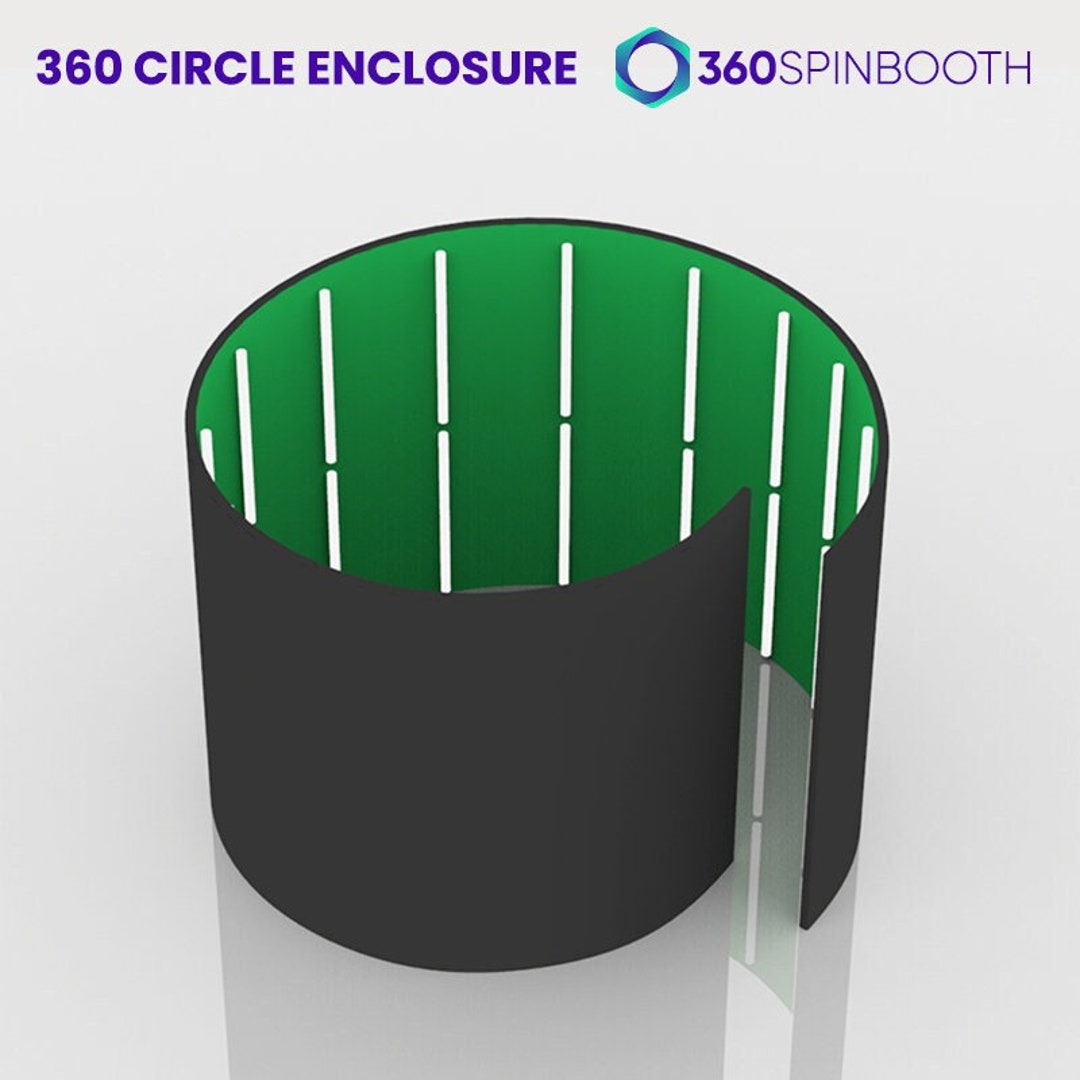 360 Circle Enclosure 44 RGB LED Lights, 360 Photo Booth Enclosure ...