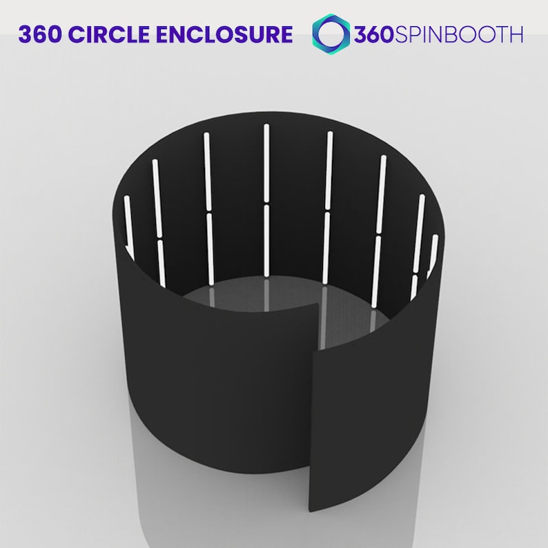 360 Circle Enclosure 44 RGB LED Lights, 360 Photo Booth Enclosure ...