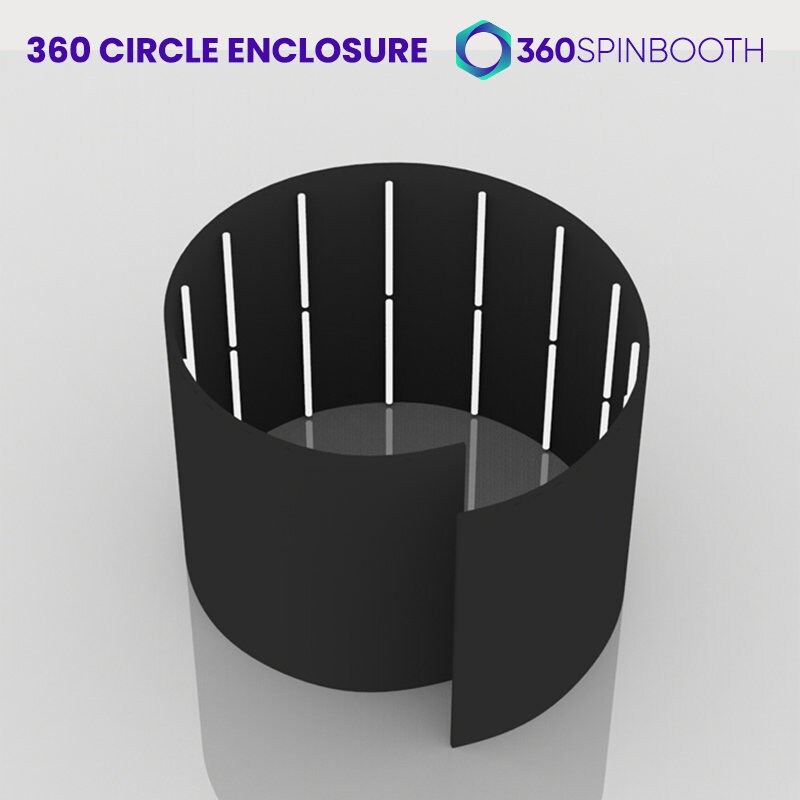 360 Circle Enclosure 44 RGB LED Lights, 360 Photo Booth Enclosure ...