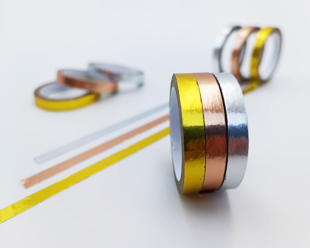 Christmas Metalic Washi Tape Rose Gold Foil Tape Gold Foil - Etsy