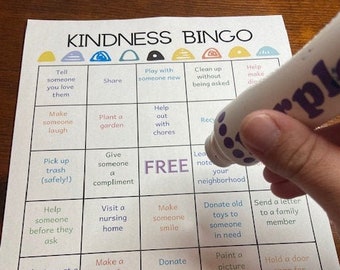 Printable Kindness Bingo, Instant Download - Etsy