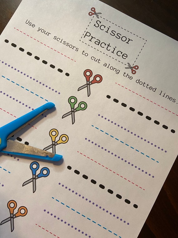 PRINTABLE Scissor Practice - Etsy