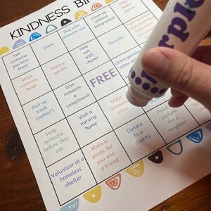 PRINTABLE Kindness Bingo - Etsy