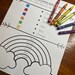 PRINTABLE Learning Our Colors With the Rainbow Worksheet: Colors, Color ...
