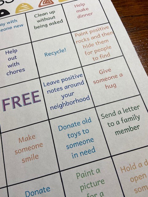 PRINTABLE Kindness Bingo - Etsy