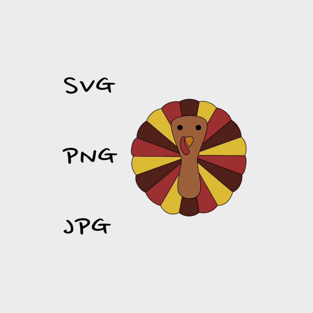 Pavo Svg Acción de Gracias Pavo Svg pavo svg archivo digital - Etsy México