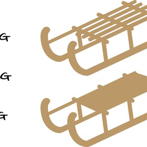 Winter Sled SVG, Christmas Sled SVG, Digital Files - Etsy