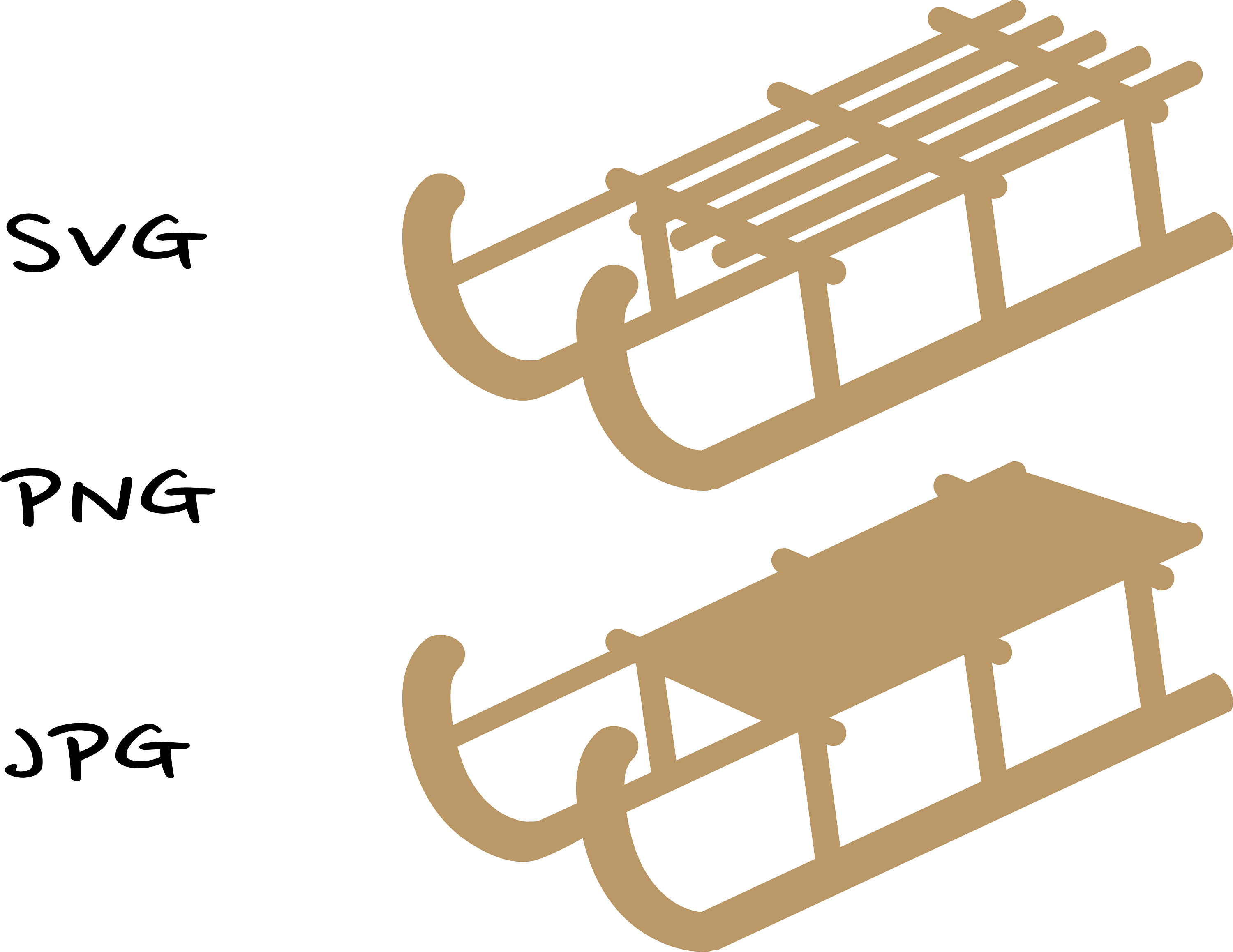 Winter Sled SVG, Christmas Sled SVG, Digital Files - Etsy