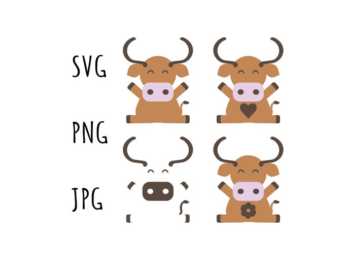 Ox Bull SVG, Bull Svg, Cattle Svg, Rancher Svg, Ox Svg, Bull Clipart ...