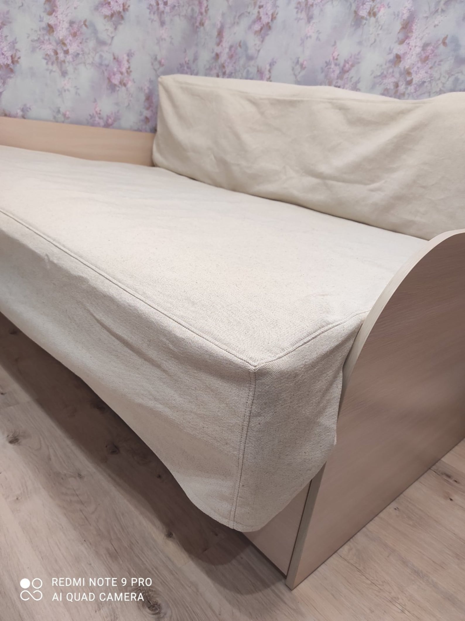 Linen Sofa Bed Cover Futon King Size, Linen Fitted Sofa Cover, Custom ...