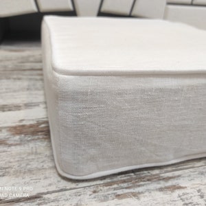 Daybed Futon Cover With Zip With Cord Lining Made of Natural 100% Pure ...