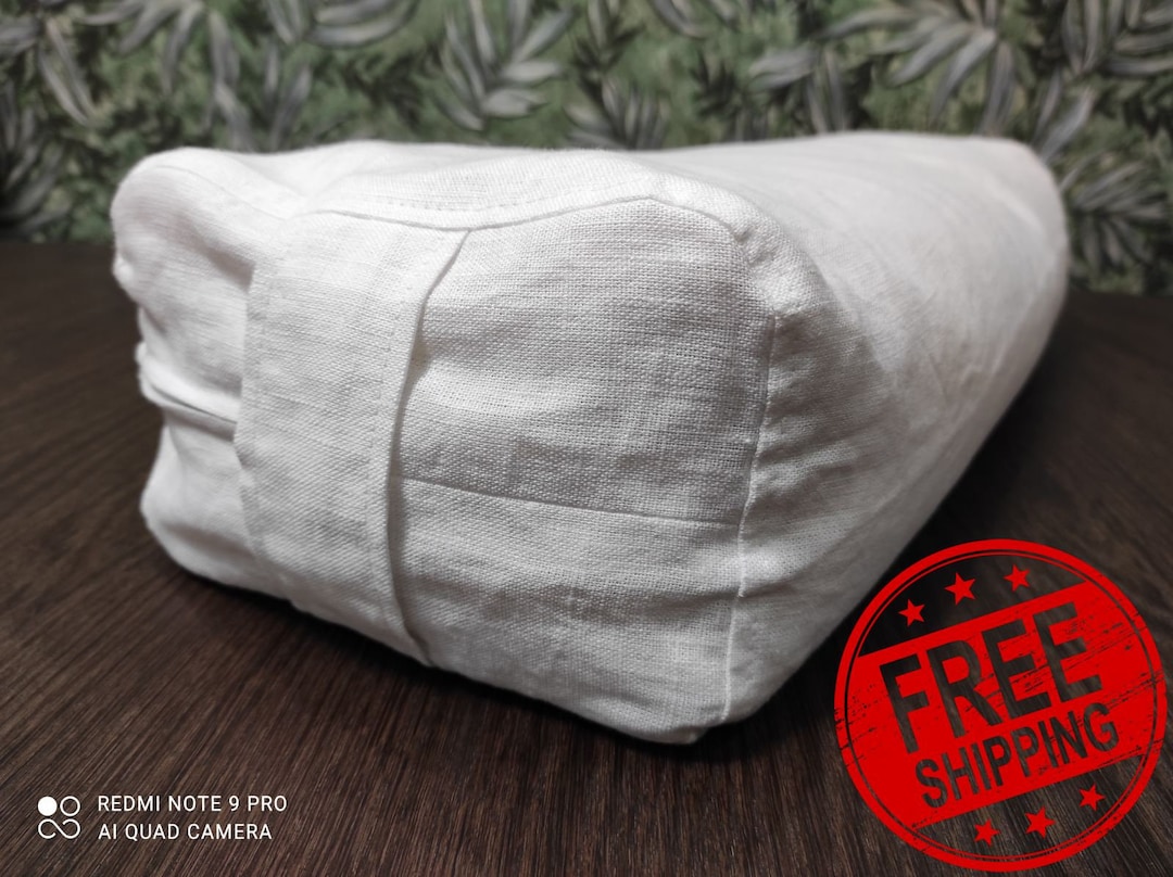 Linen Rectangular Bolster Pillow Case | Hugger Mugger Bolster Cover ...
