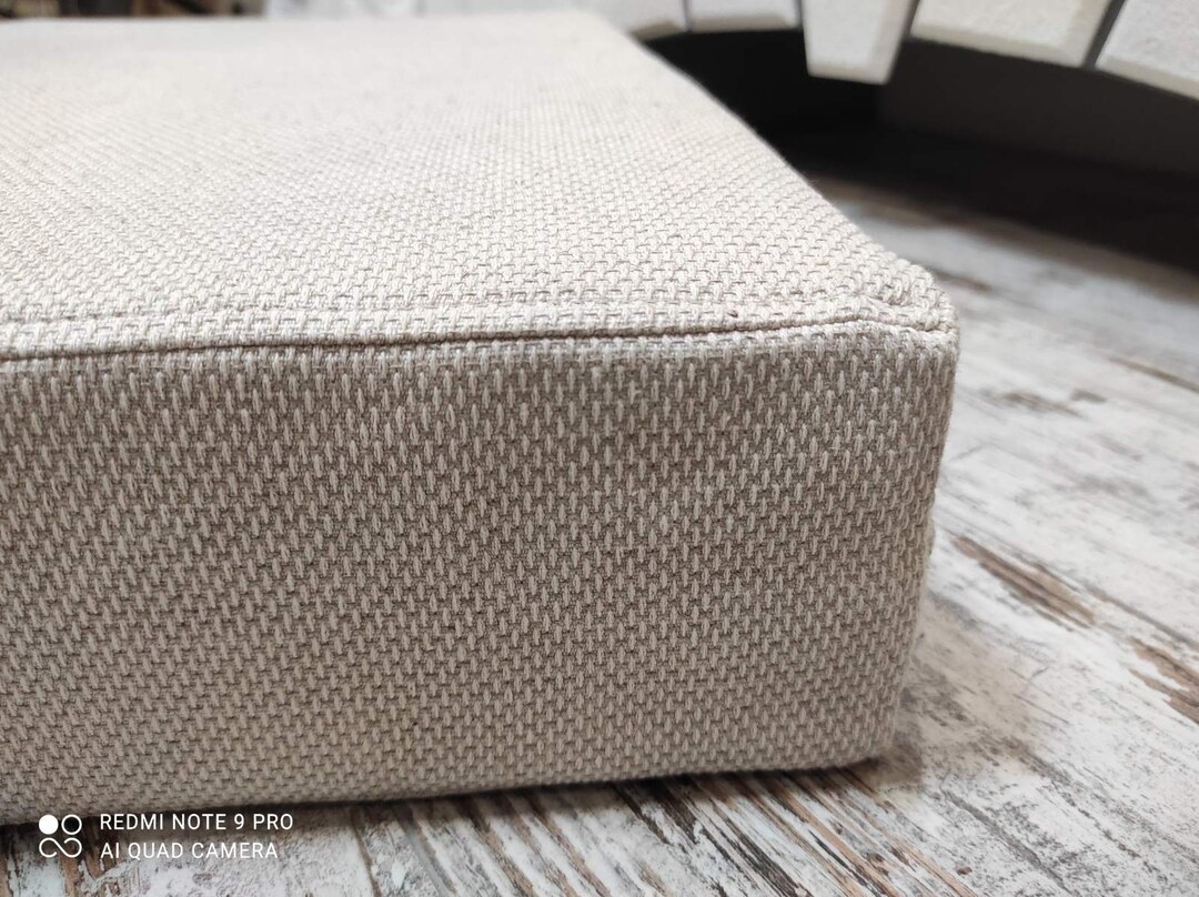 Futon Cover - Durable Daybed Pure Linen Cover - Euro Mattress Zippered ...