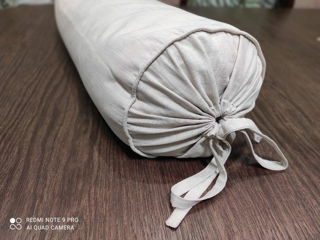 Linen Bolster Case - Yoga Bolster Cover - Custom Size Bolster Cover ...