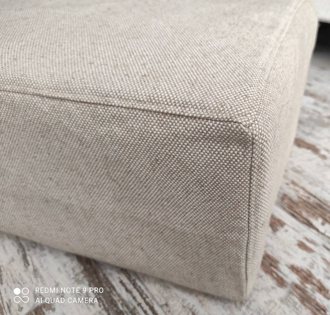 Durable Pure Linen Couch Cover Linen Mattress Zippered Cover | Etsy