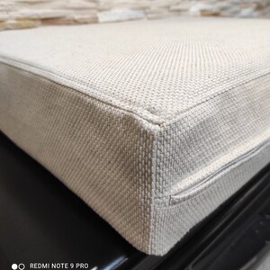Futon Cover - Durable Daybed Pure Linen Cover - Euro Mattress Zippered ...
