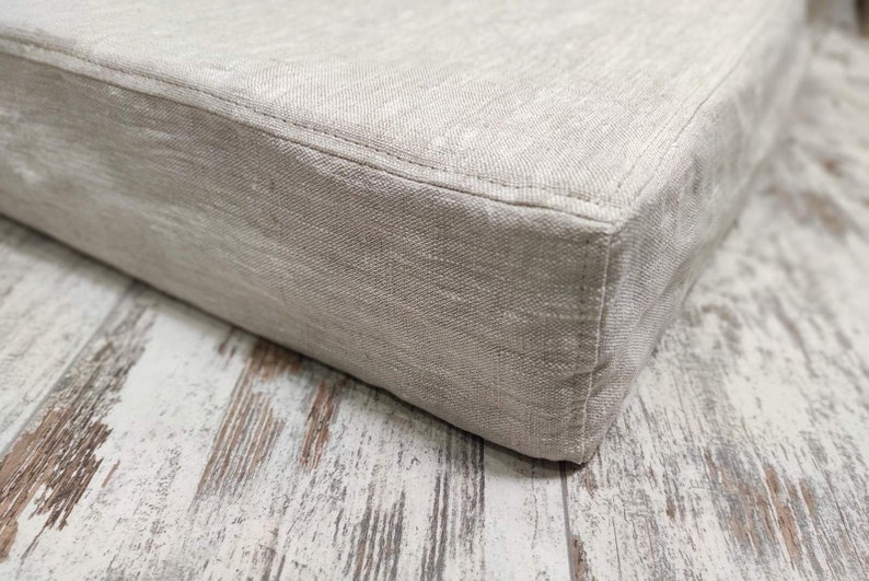 Linen Mattress Cover Zippered Topper Cover Mattress | Etsy