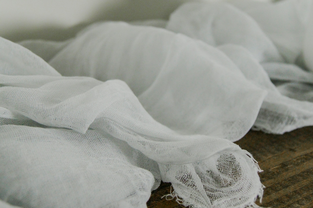 Cloud Gray, Light Gray Cheesecloth Table Runners, Boho, Gauze Wedding ...
