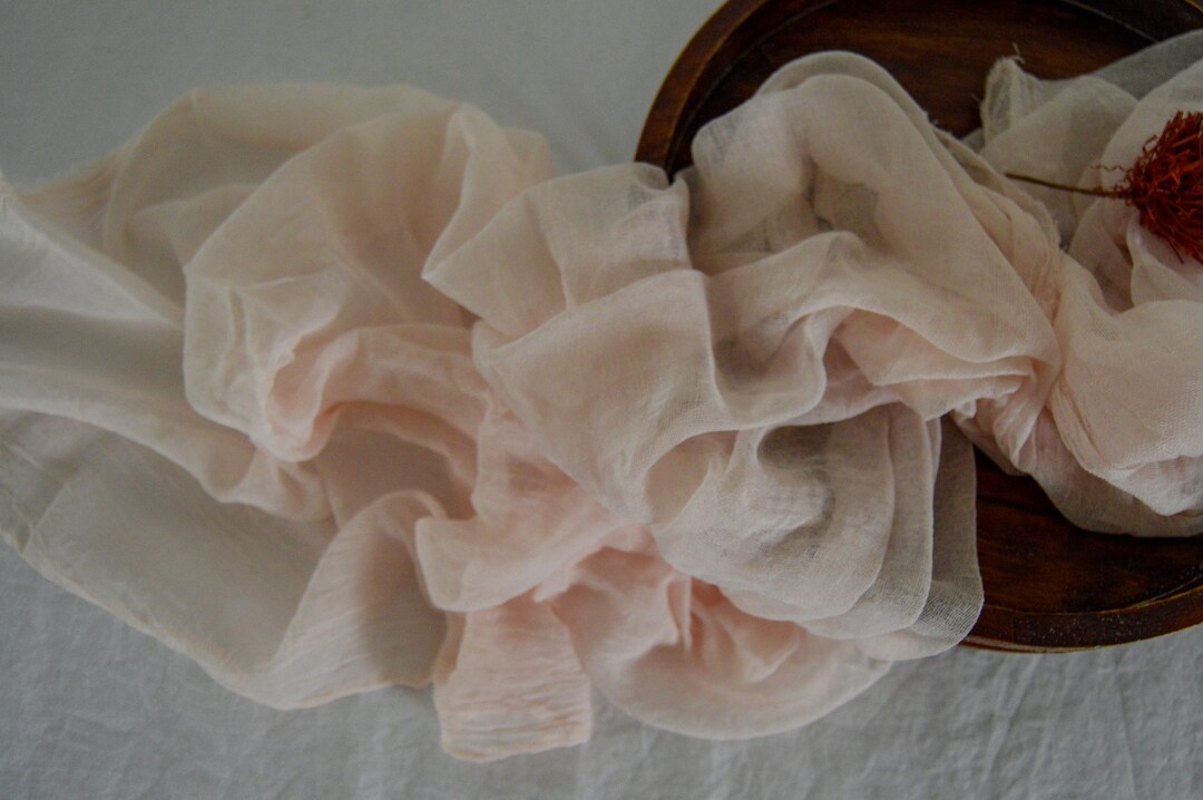 Cream Cheesecloth Table Runners, Neutral Colors, Cheesecloth Table ...