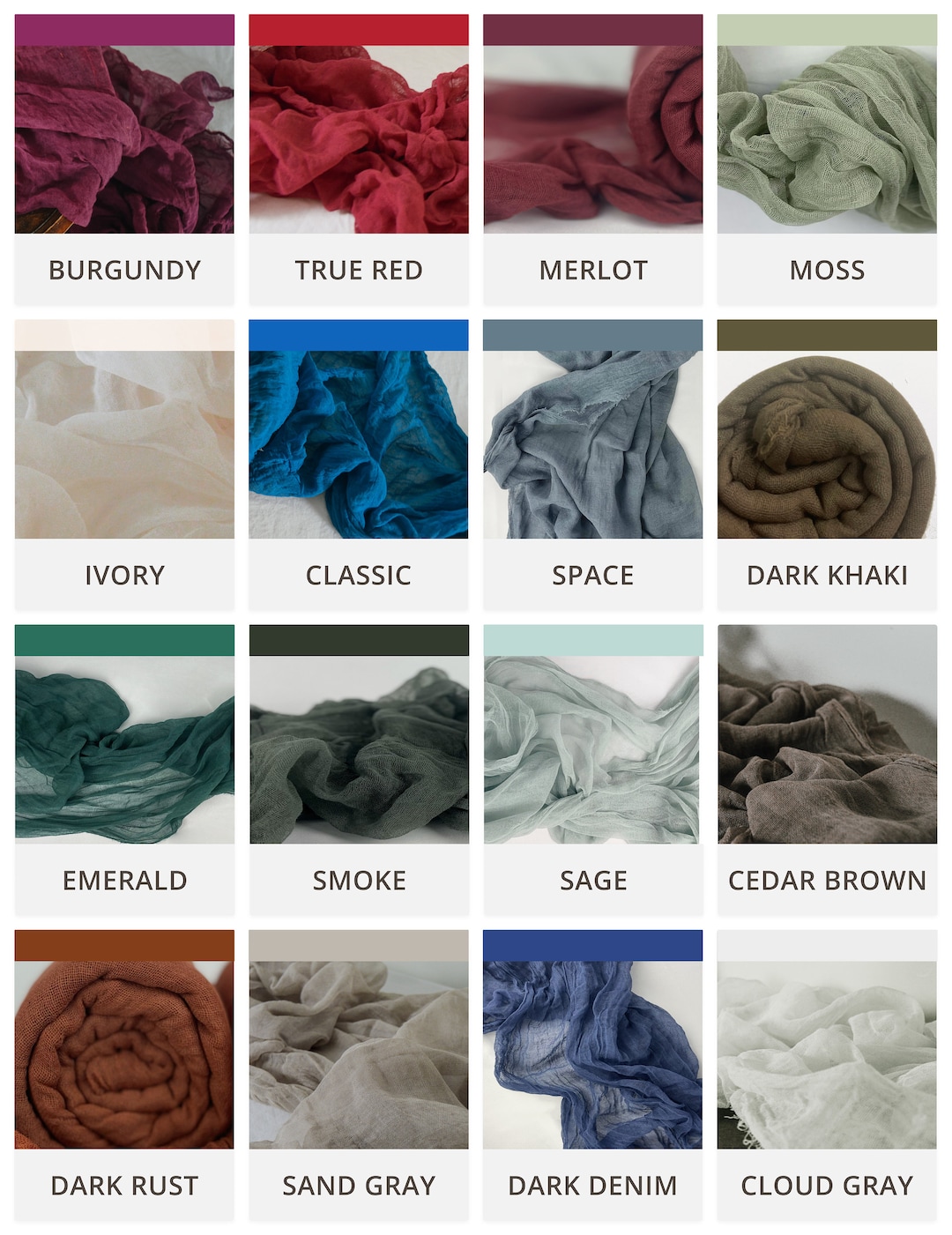 Winter Wedding Cheesecloth Table Runner for Arch Decor and Tabletop ...