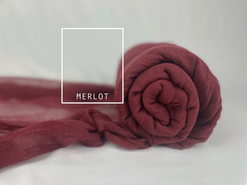 Merlot Wine Red Cheesecloth Table Runners Holiday Dinner - Etsy