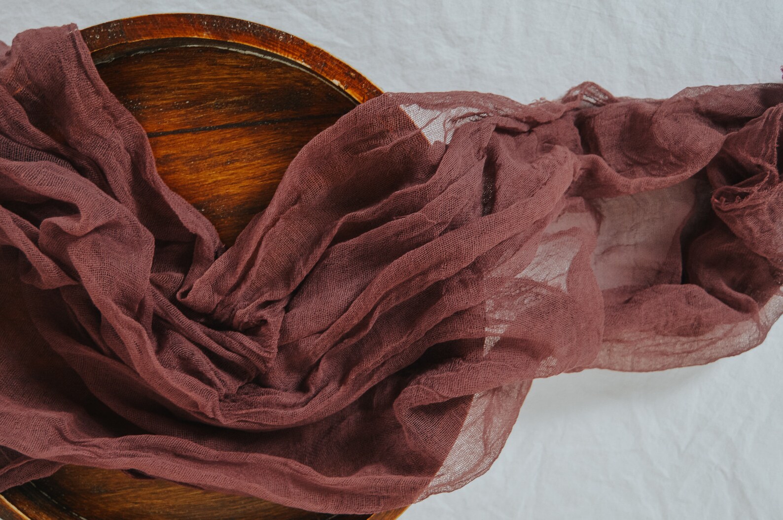 Merlot Wine Red Cheesecloth Table Runners Holiday Dinner | Etsy