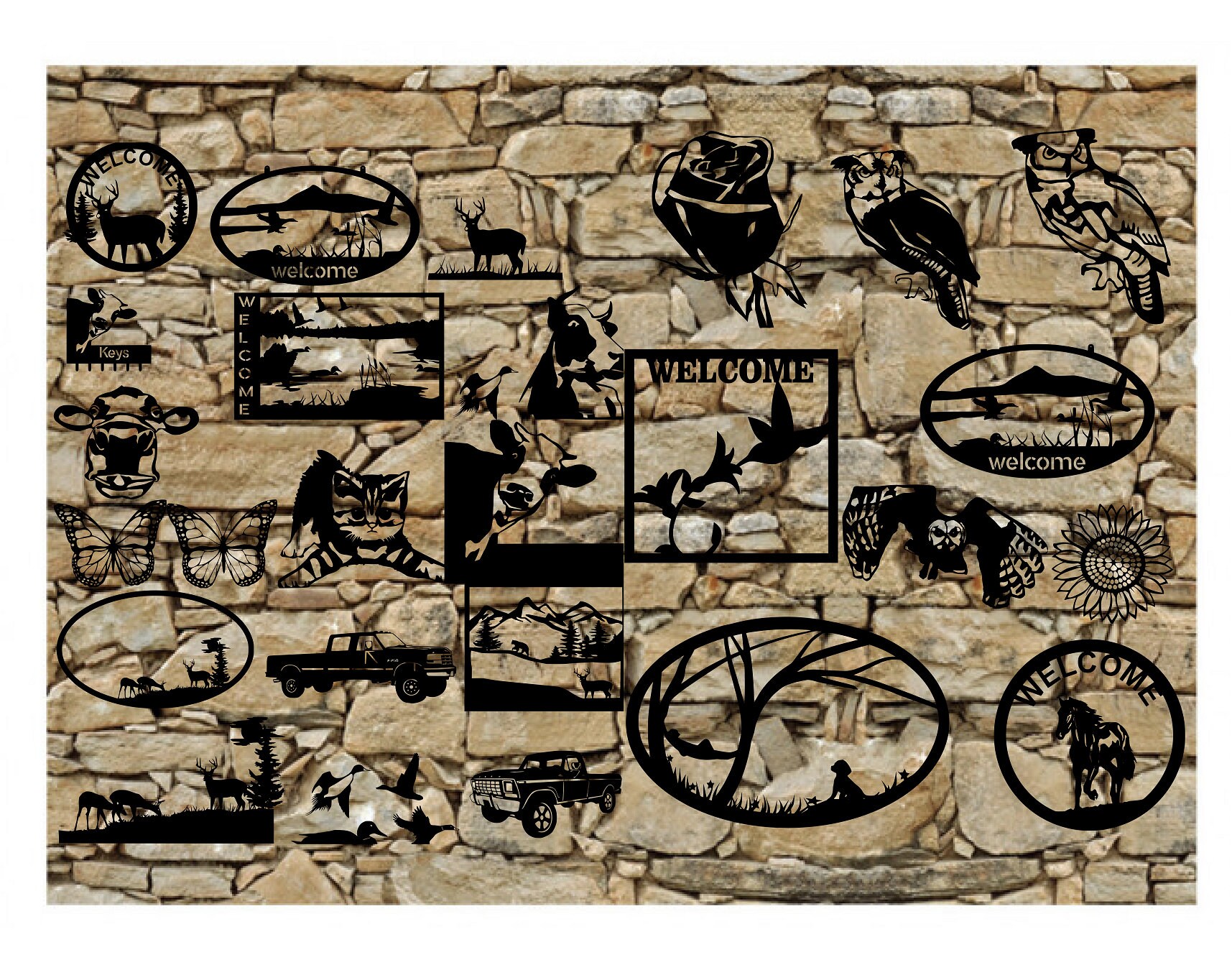 26 dxf file for plasma cutting. svg pdf png foles included | Etsy