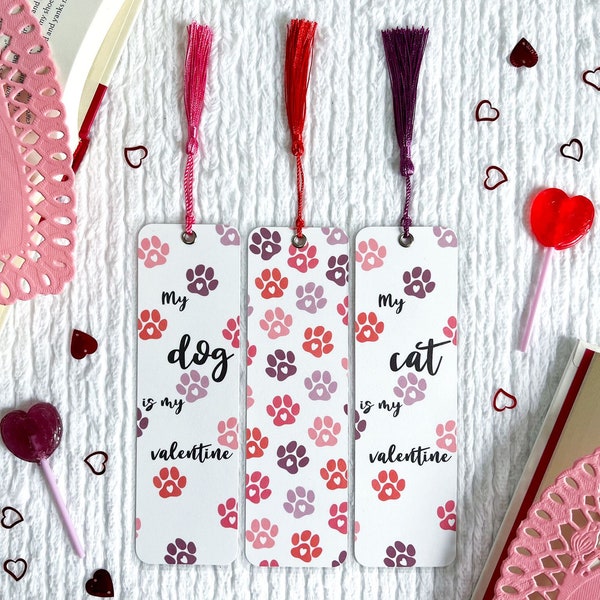 Paw Print Bookmark - Etsy