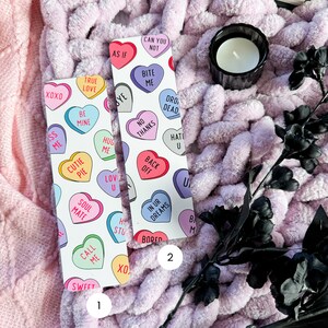 Conversation Hearts Bookmark Collection - Etsy