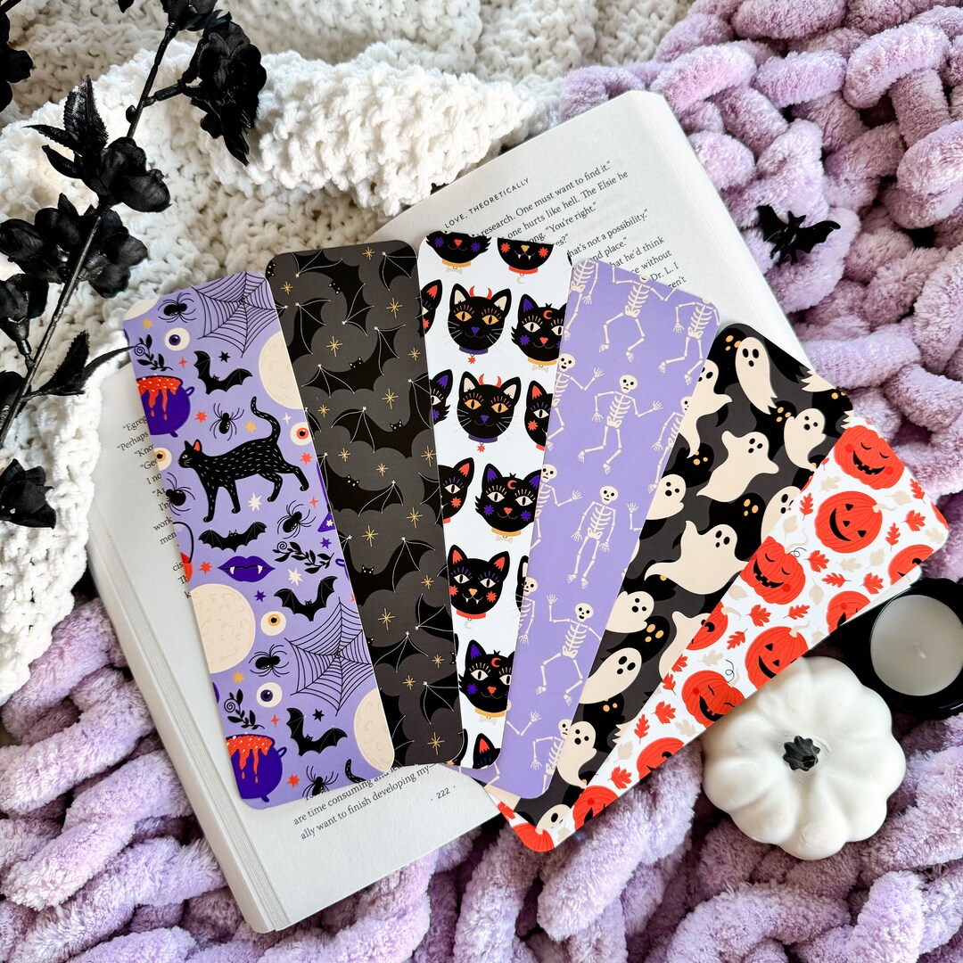 Spooky Halloween Bookmark Collection - Etsy