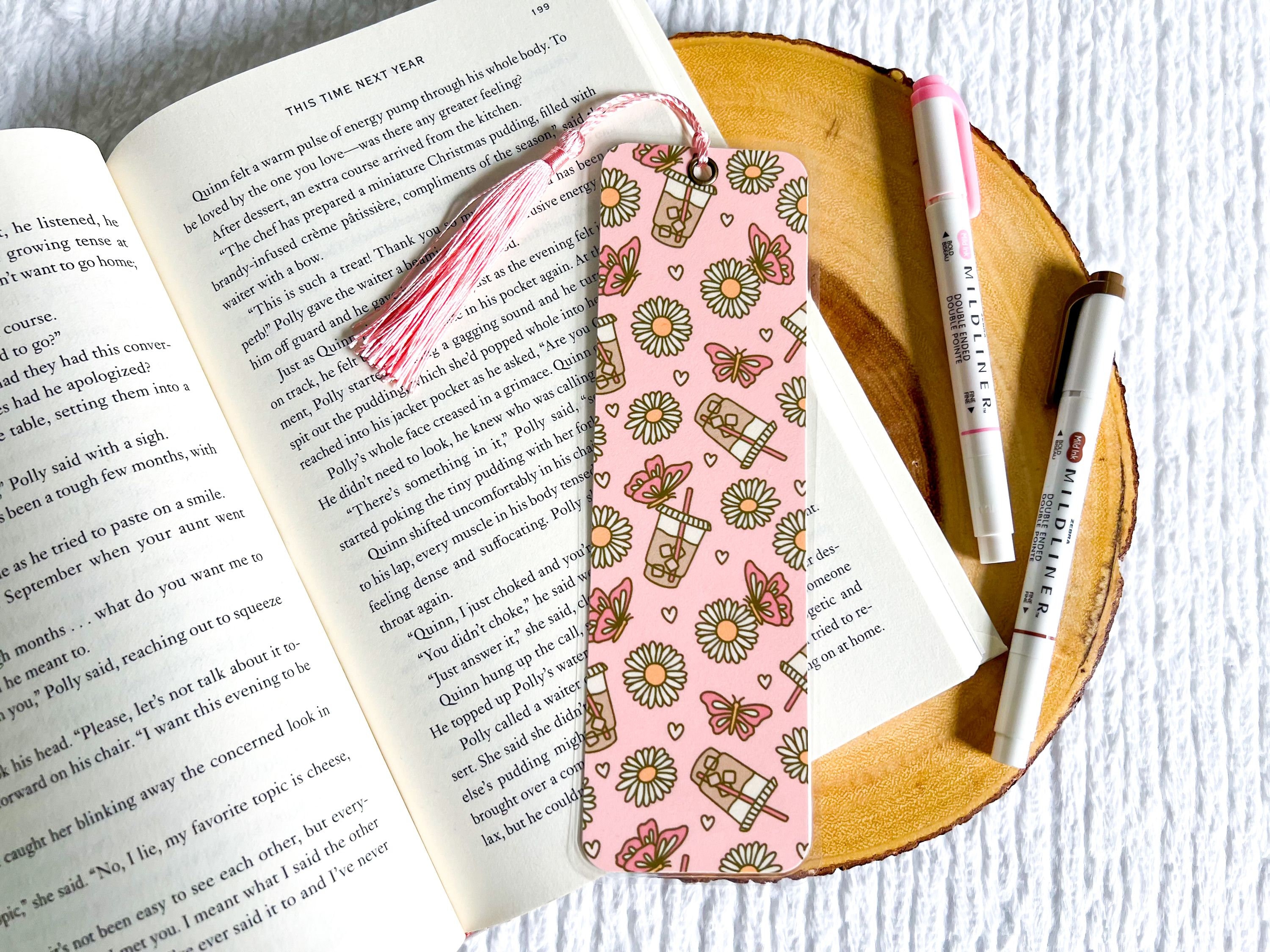 Fueled by Iced Coffee Bookmark Collection Handmade Bookmarks - Etsy