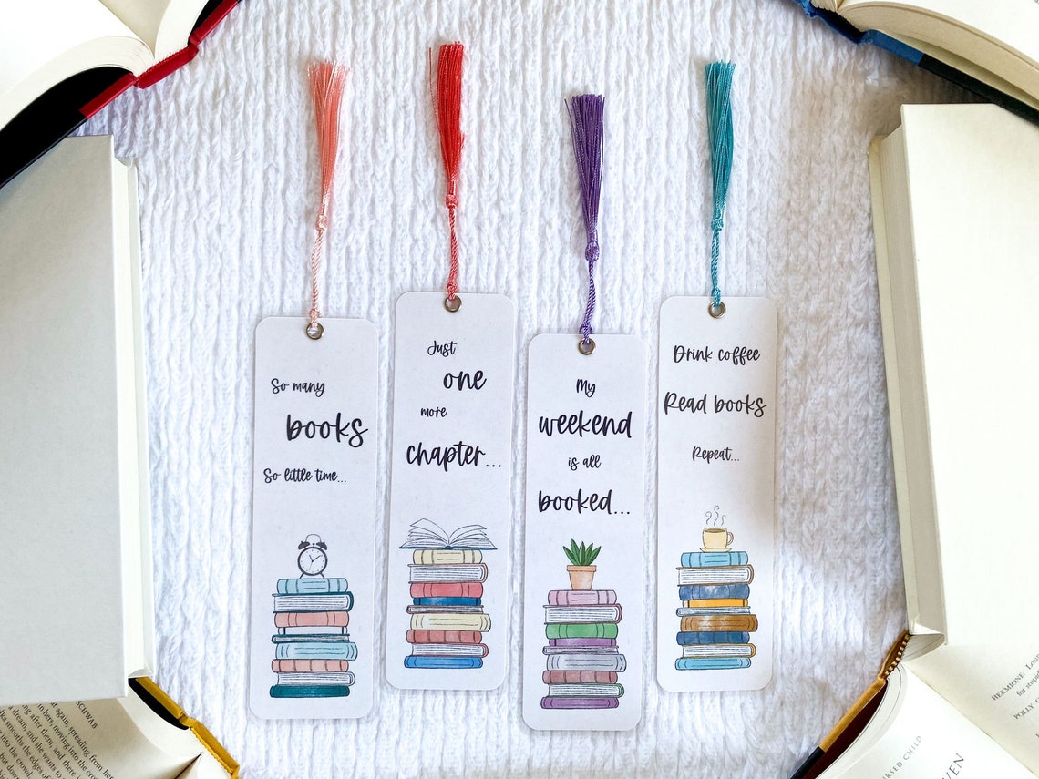 So Many Books... Bookmark Collection Individual or Set - Etsy