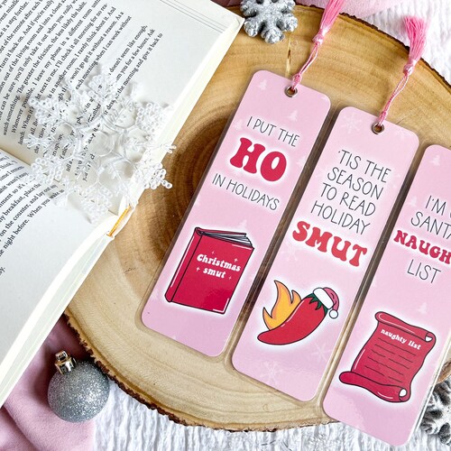 Holiday Smut Bookmark Collection Christmas Individual or - Etsy
