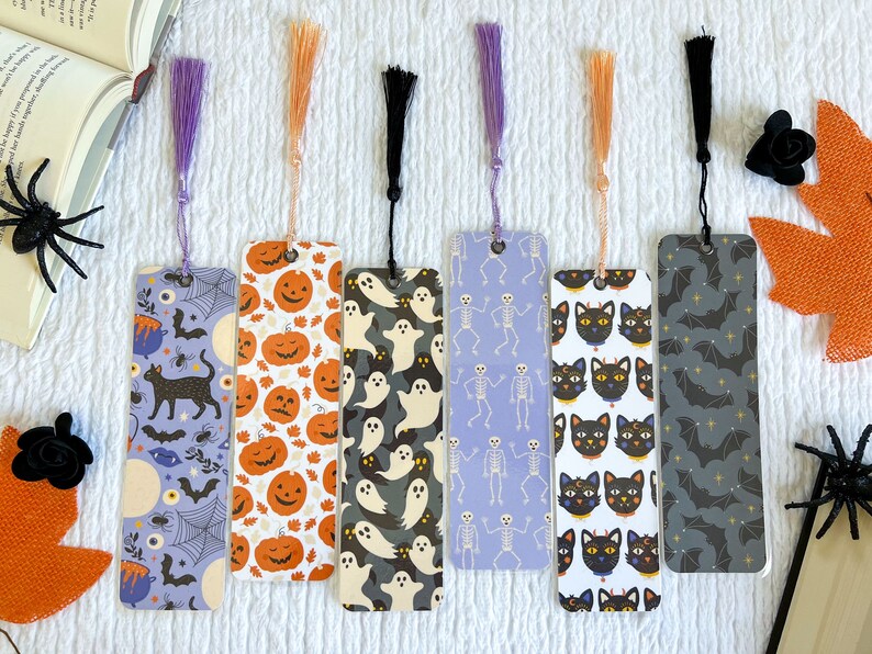 Spooky Halloween Bookmark Collection Individual or Set - Etsy