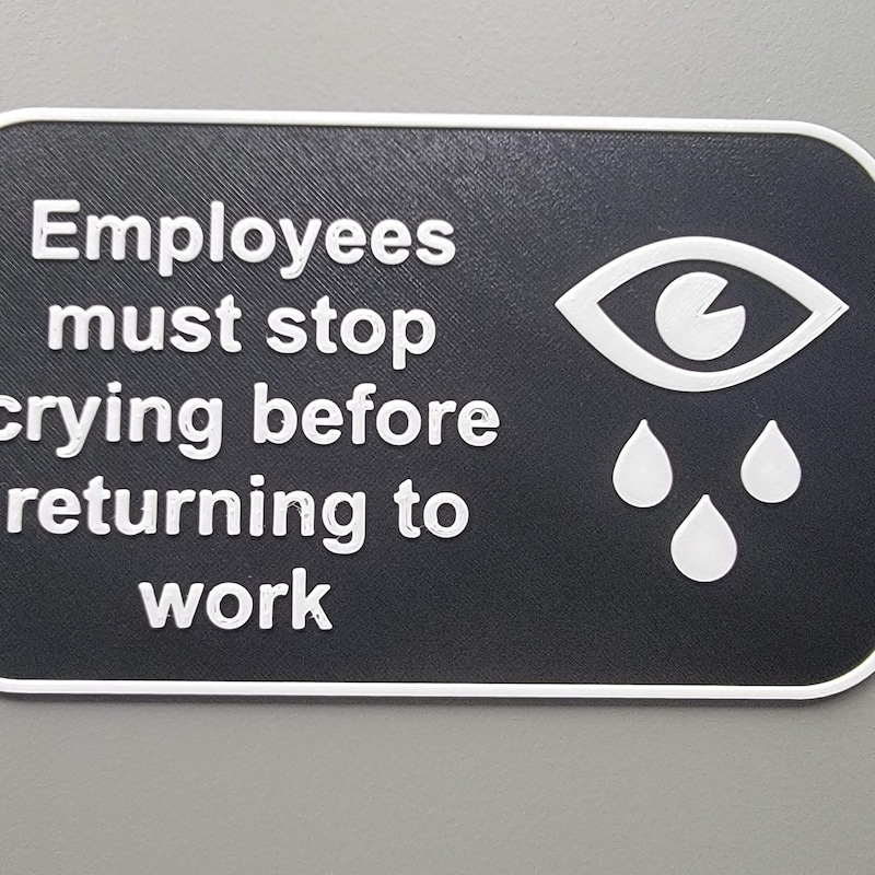 Funny Work Signs - Etsy