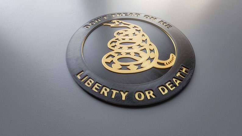 Dont Tread on Me - Gadsden Sign - Liberty or Death - Wall Art - Etsy