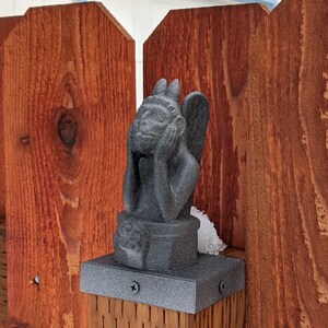 Gargoyle Fence Post Topper 4x4 - PVC, Vinyl or Wood Posts - Garden ...
