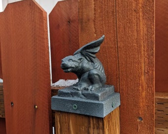 Gargoyle Fence Post Topper 4x4 PVC Vinyl or Wood Garden - Etsy