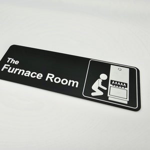 The Furnace Room Door Sign Like "the Office" Logo - Etsy