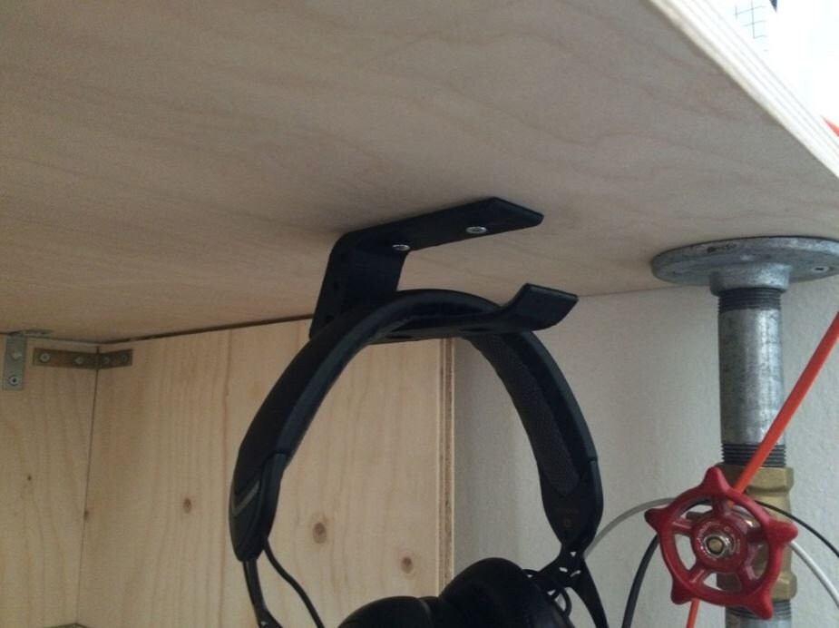 Hidden Headset Holder Under Desk | Office Organization | Gamer Gaming ...