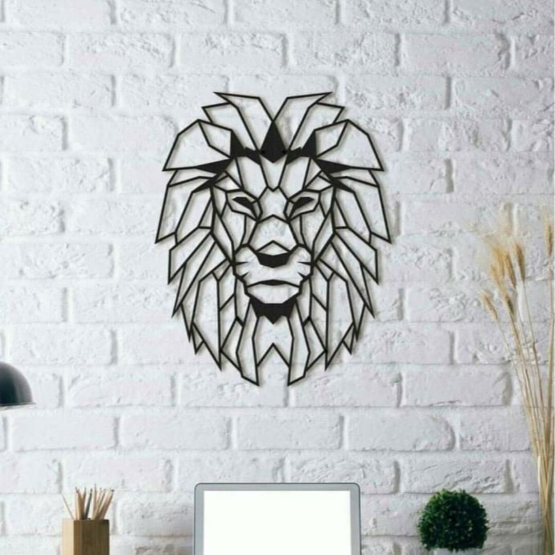 LION Wall Art Home Decor - Any Color | Home Warming Gift | Office ...