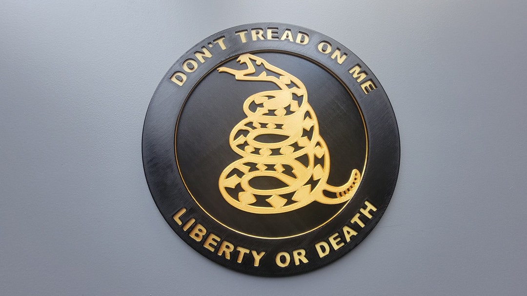 Dont Tread on Me - Gadsden Sign - Liberty or Death - Wall Art - Etsy